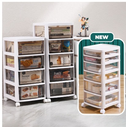Plastic Drawer Storage Cabinet/Visible Storage Cabinet/Multi-layer ...