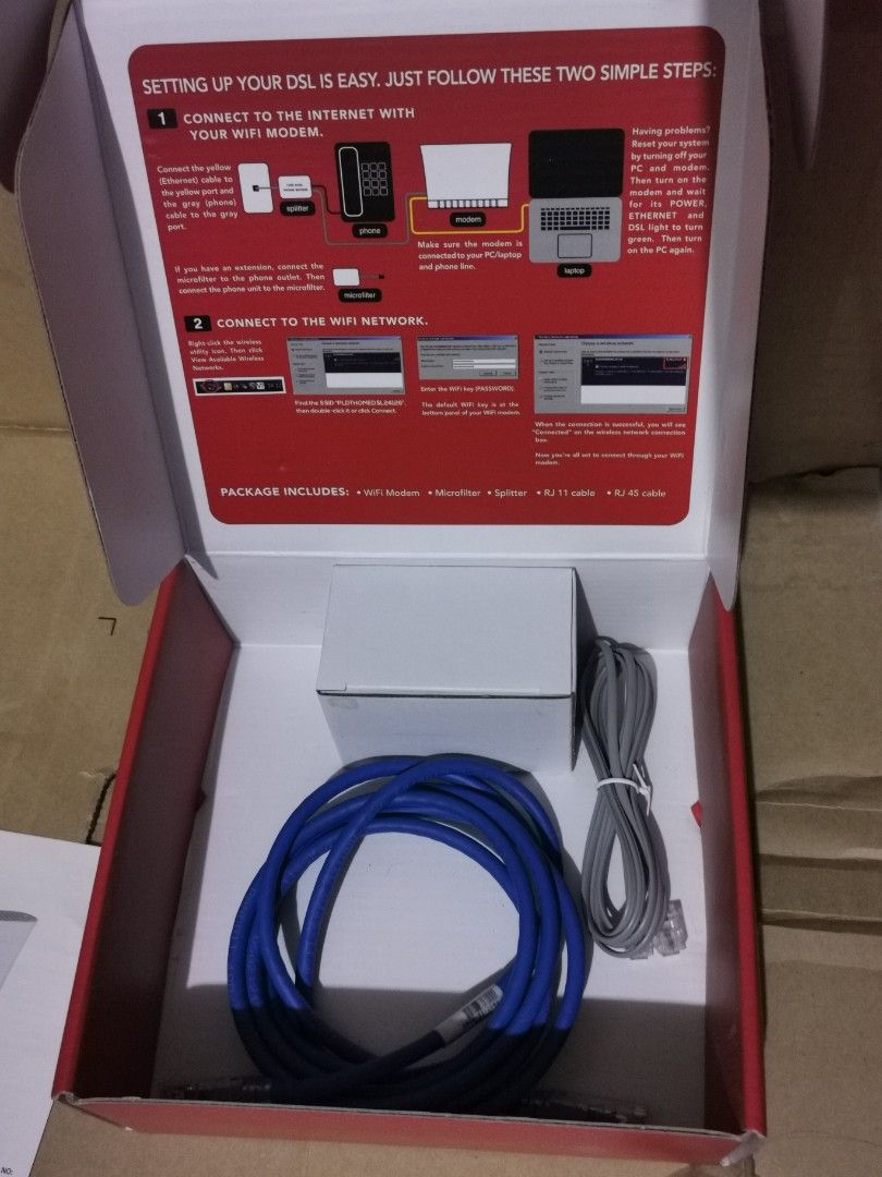 PLDT Home DSL Prolink Modem [PRS1241B], Computers & Tech, Parts & Accessories, Networking on ...