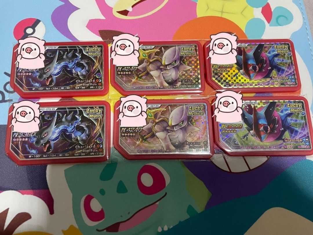 Pokemon Gaole 5 stars Lucky set from Rush 1 (Charizard, Greninja ...