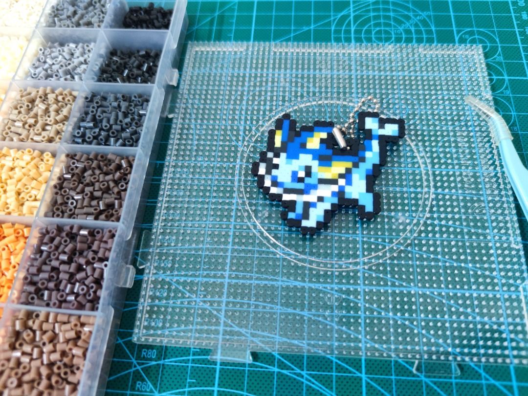 Pokemon Perler Beads Keychain (Eevee), Hobbies & Toys, Stationery ...