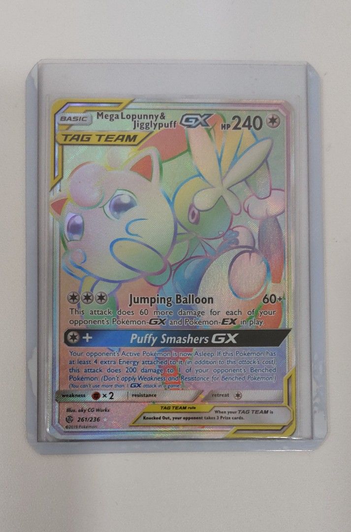 Pokemon TCG Mega Lopunny & Jigglypuff GX, Hobbies & Toys, Toys & Games ...