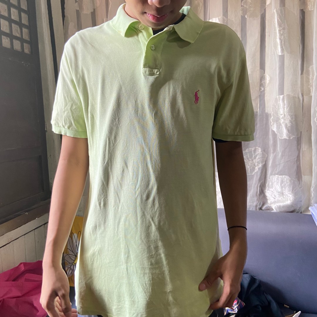 Polo by Ralph Lauren Custom Fit Light Green/Mint Green Polo Shirt, Men ...