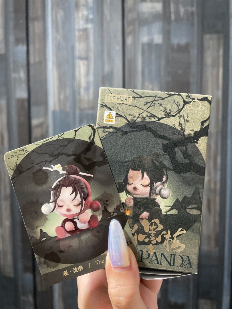 Popmart skull panda ink plum blossom, Hobbies & Toys, Toys & Games on ...