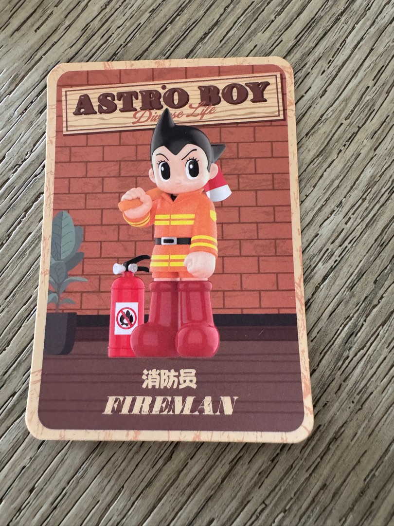 Popmart X Astro boy Diverse life-Fireman, Hobbies & Toys, Toys & Games ...