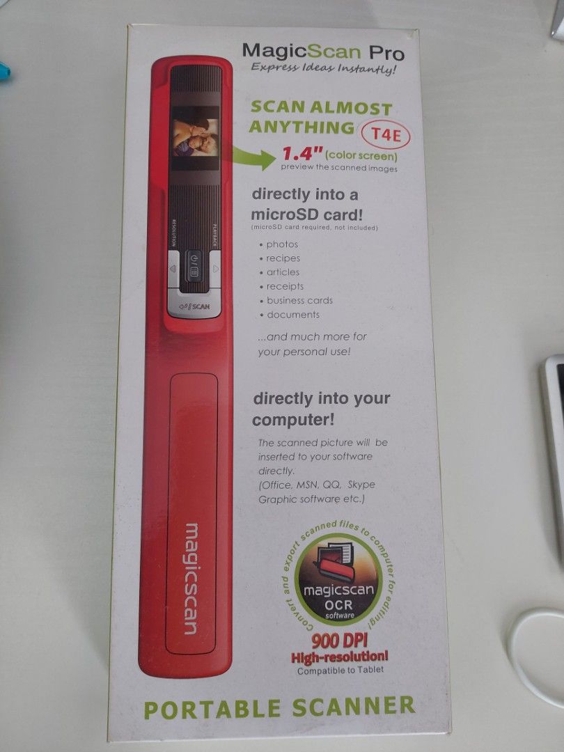 Portable Magic Scanner, Computers & Tech, Printers, Scanners & Copiers on Carousell