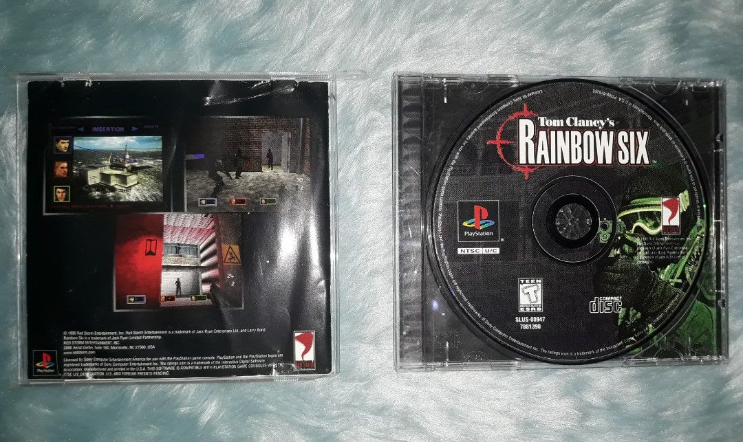 PS1 Tom Clancy's Rainbow Six (CIB) NTSC-U/C Original Playstation 1 Game ...