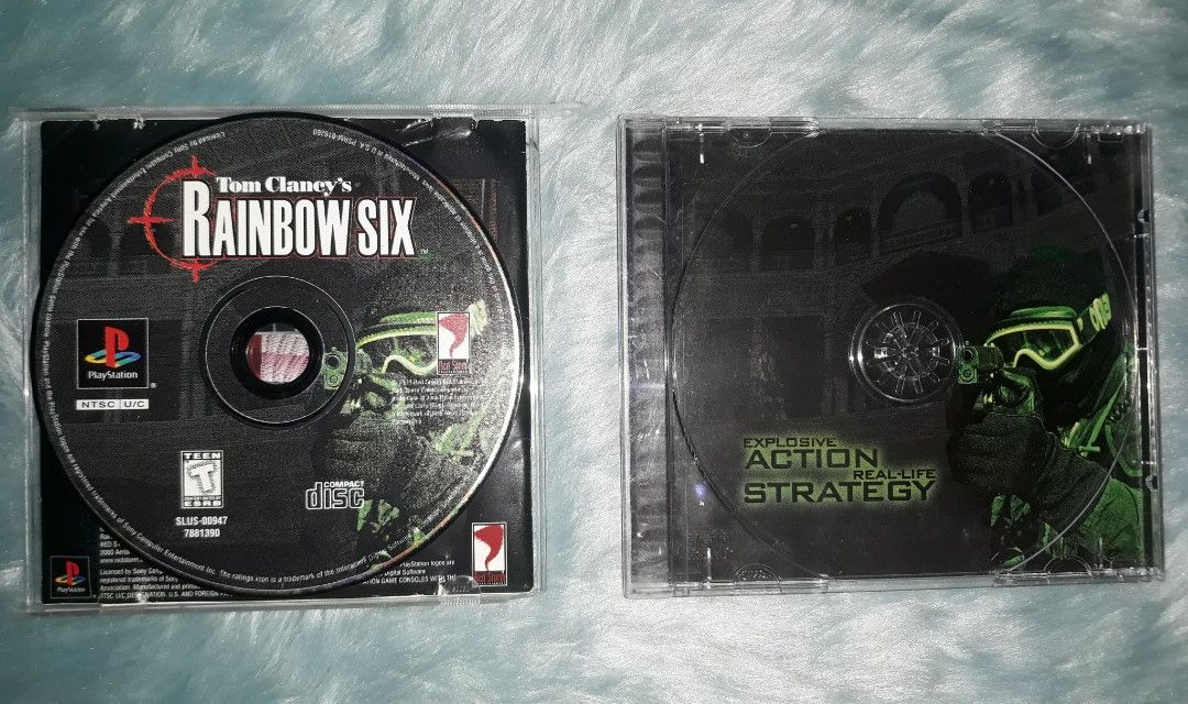 PS1 Tom Clancy's Rainbow Six (CIB) NTSC-U/C Original Playstation 1 Game ...
