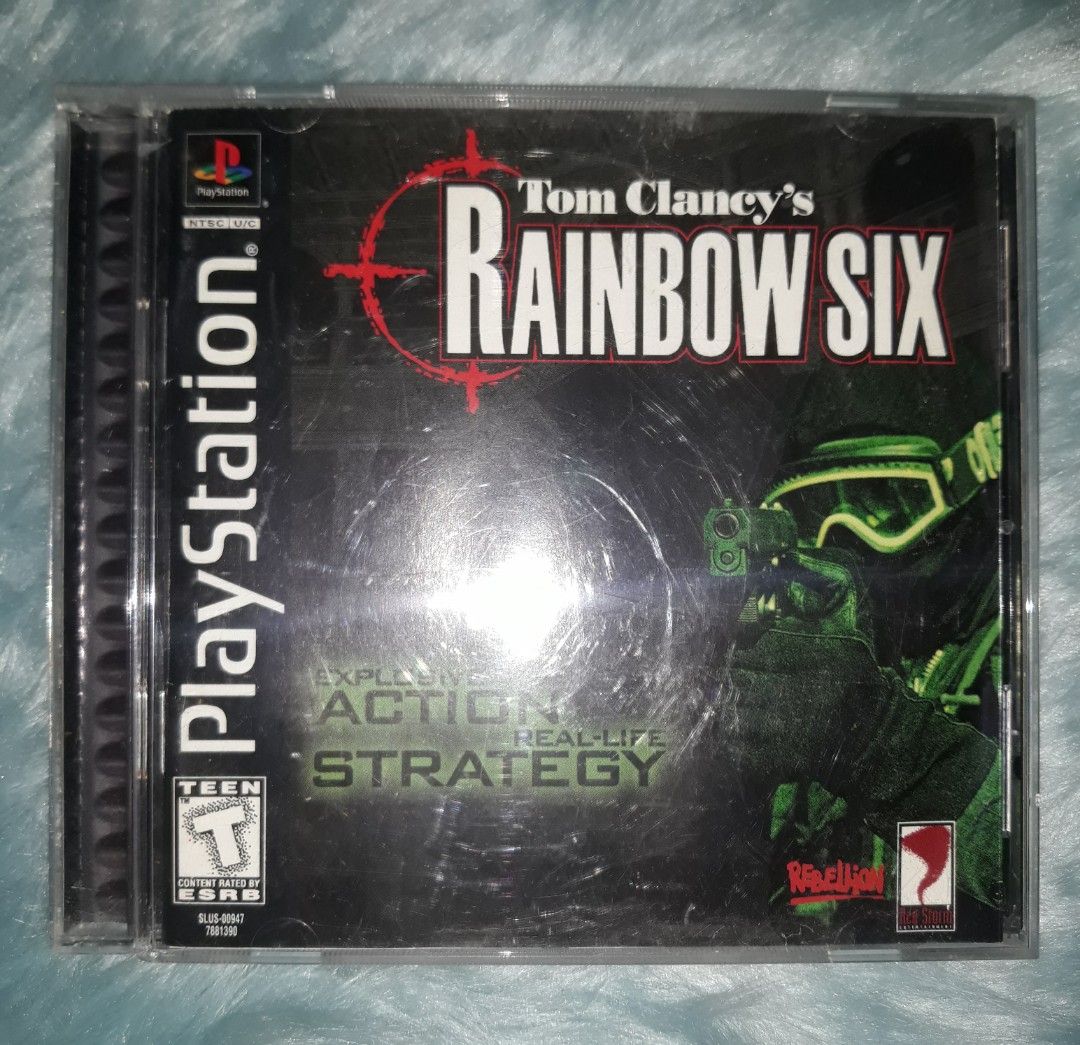 PS1 Tom Clancy's Rainbow Six (CIB) NTSC-U/C Original Playstation 1 Game ...