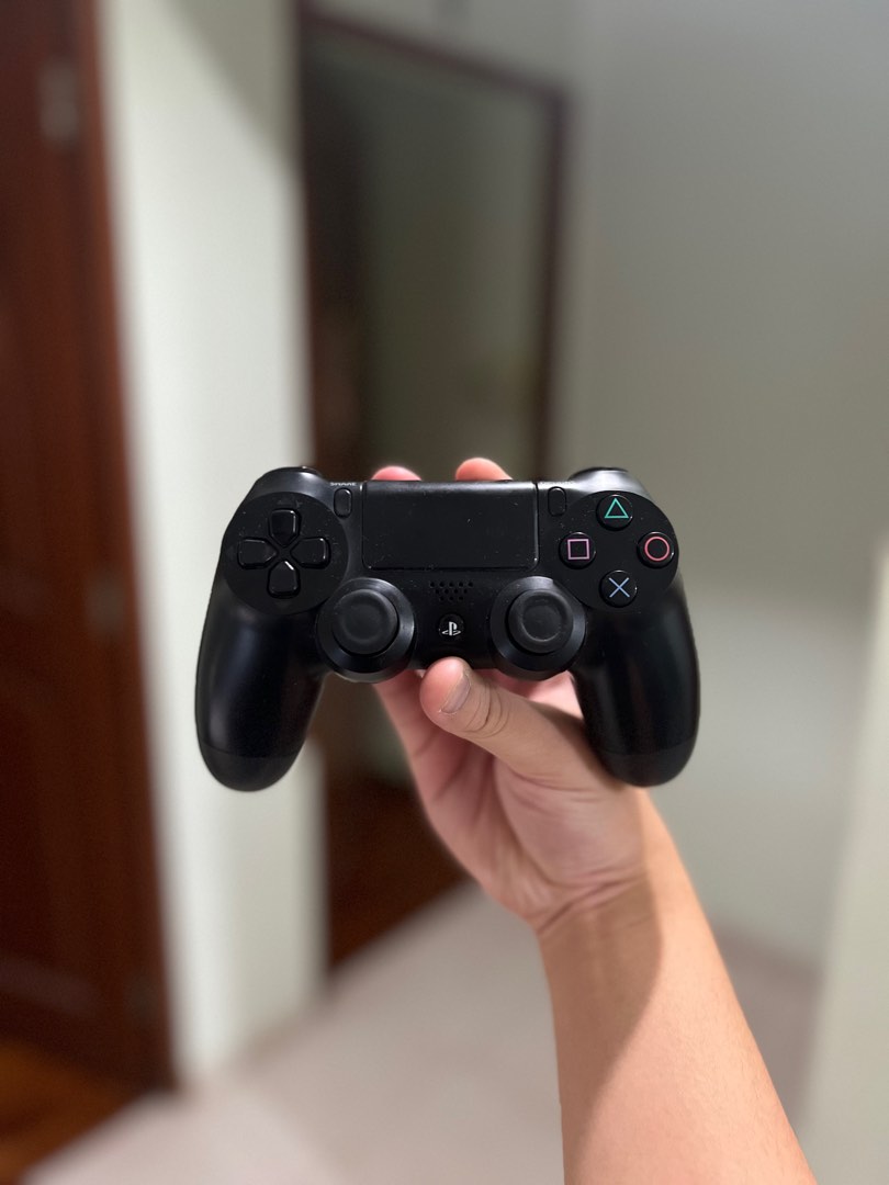 PS4 Controller Black, Video Gaming, Gaming Accessories, Controllers on Carousell