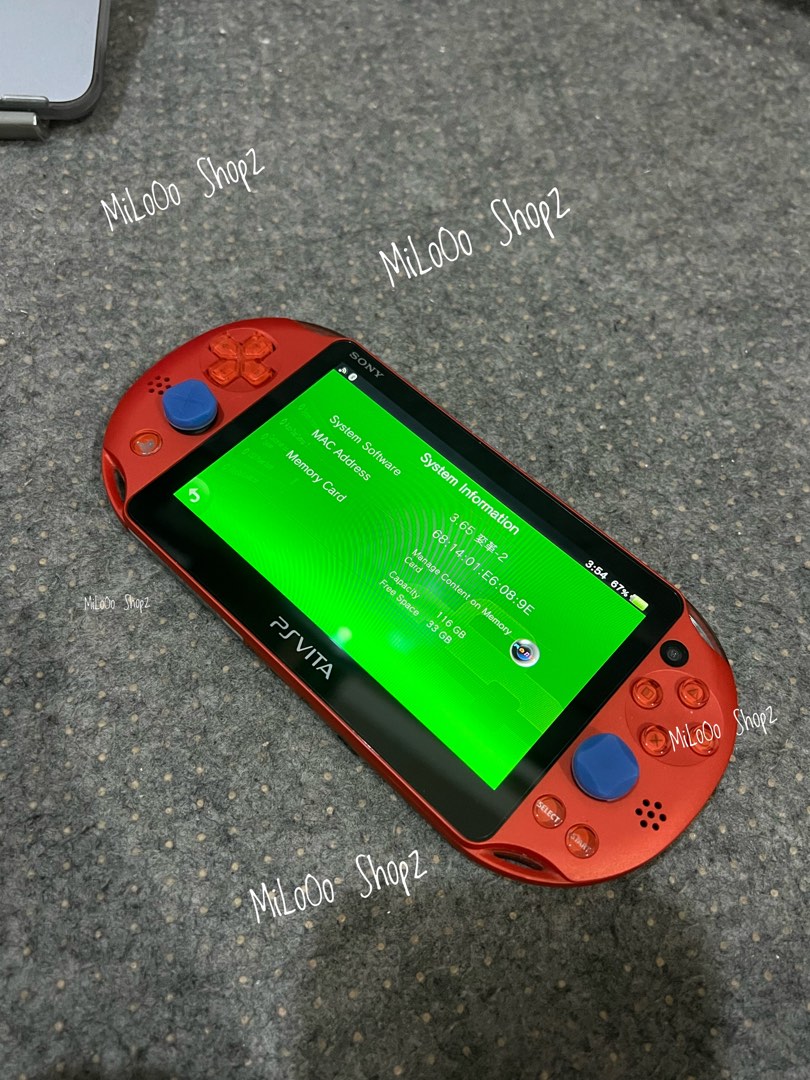 PS VITA PSVITA Playstation Vita METALLIC RED PHC-2000 HENKAKU, Video ...