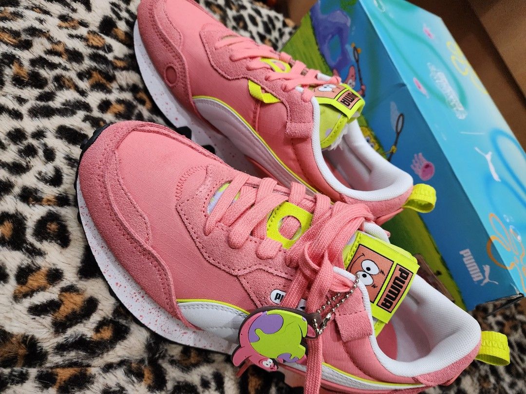 Puma Rider FV Spongebob Patrick Star, Women's Fashion, Footwear ...