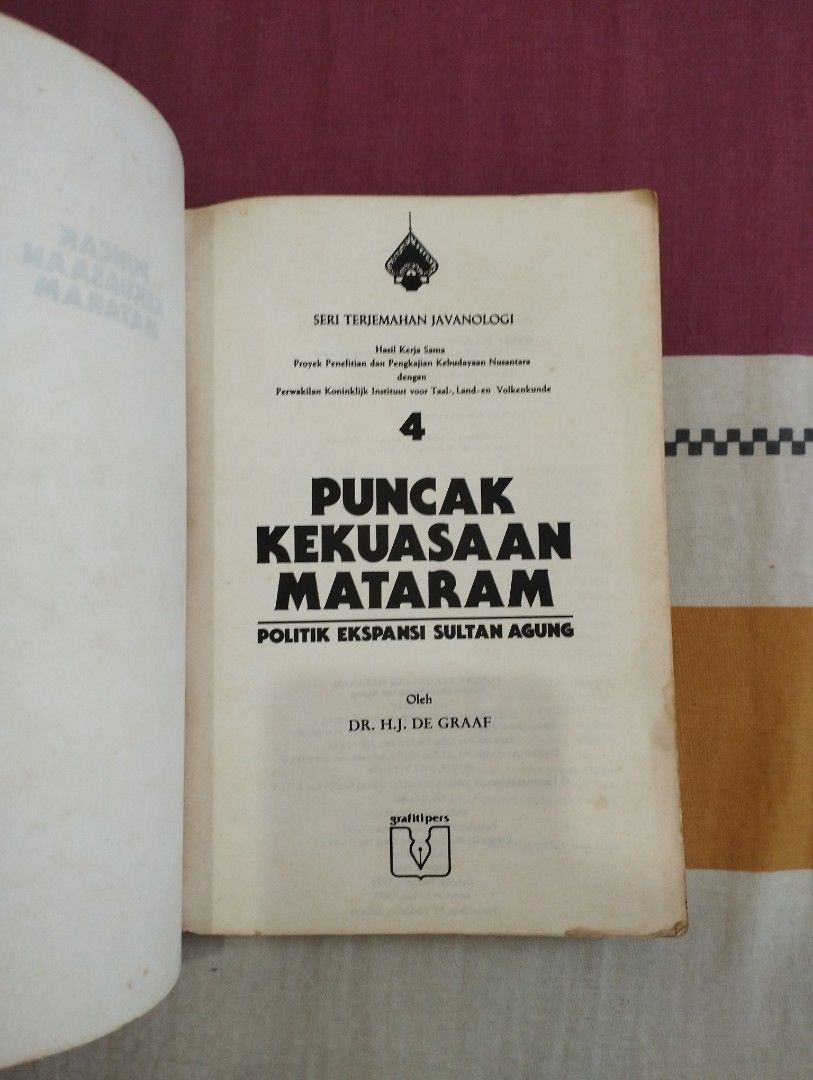 Puncak Kekuasaan Mataram Dr H J De Graaf Buku And Alat Tulis Buku Di