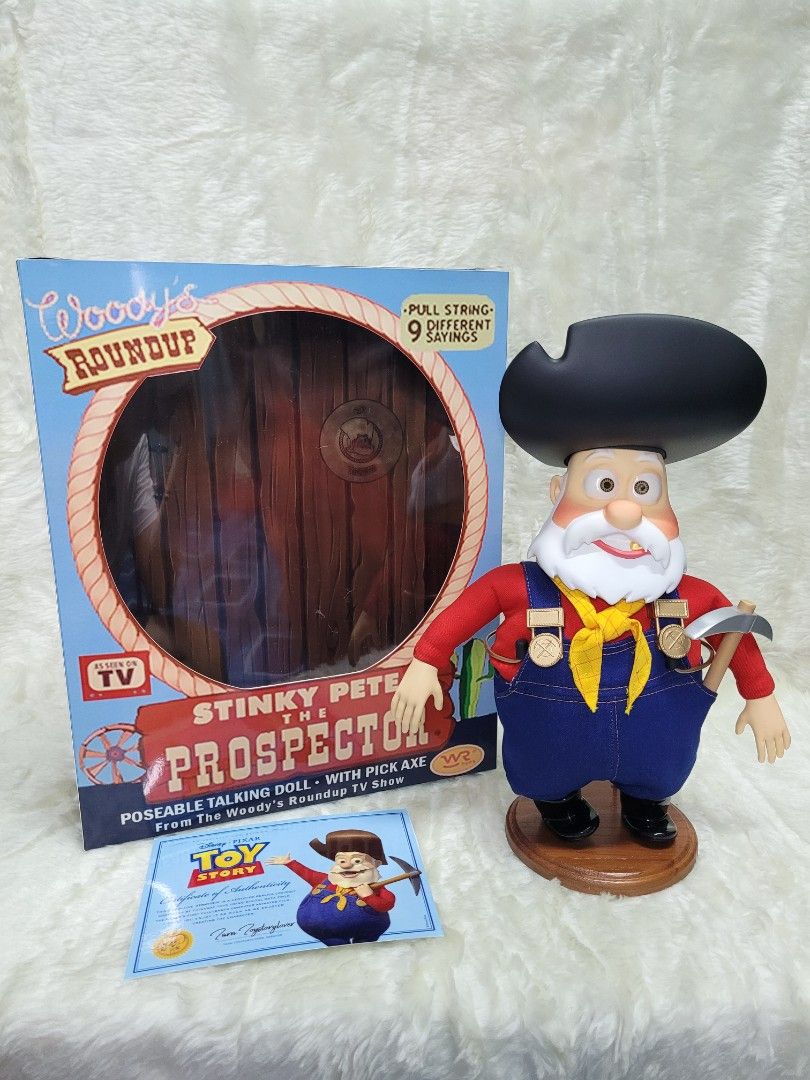 RARE Toy Story Movie Scale Stinky Pete The Prospector Talking, Hobbies ...