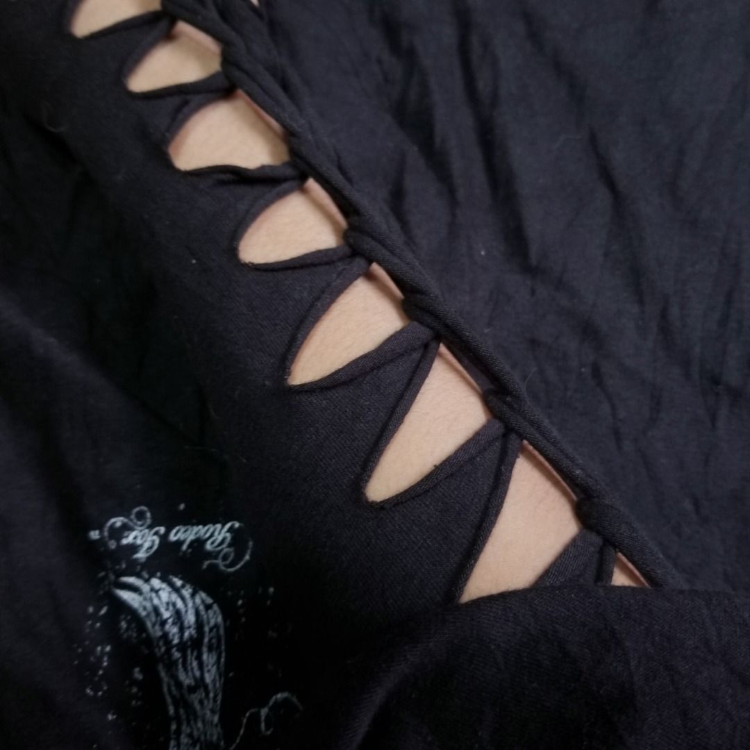 Reserved Tattered Top, Women's Fashion, Tops, Longsleeves on Carousell