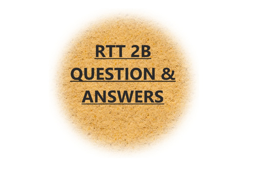 RTT 2B QUESTION AND ANSWERS GUIDE, Hobbies & Toys, Books & Magazines ...