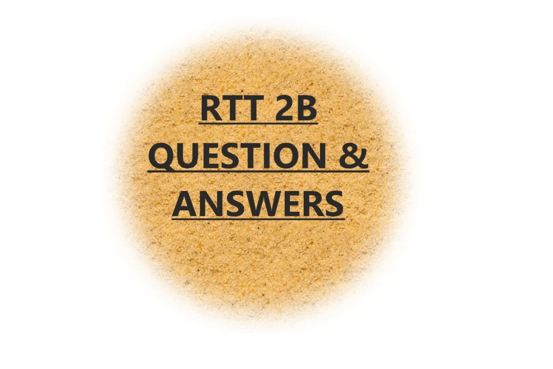 RTT 2B QUESTION AND ANSWERS GUIDE, Hobbies & Toys, Books & Magazines ...