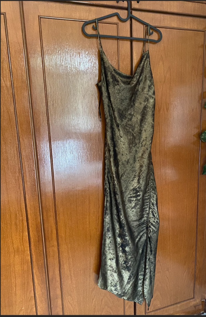 Rustic Gold Dress, Women's Fashion, Dresses & Sets, Evening dresses ...