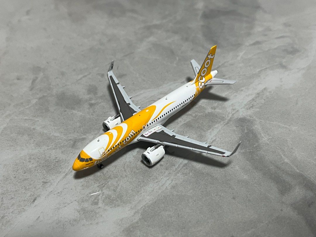 Scoot Airbus A320neo 1:400 Model, Hobbies & Toys, Toys & Games on Carousell
