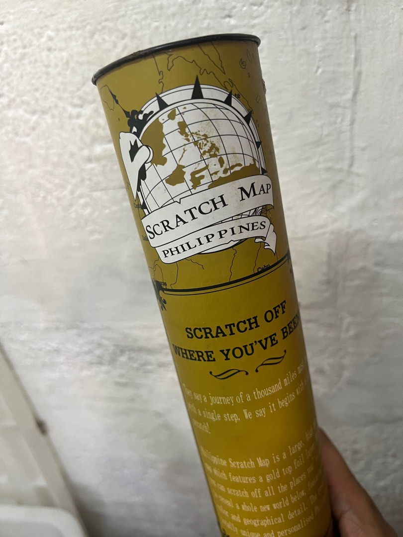 Scratch Map Philippines, Hobbies & Toys, Stationary & Craft, Art ...