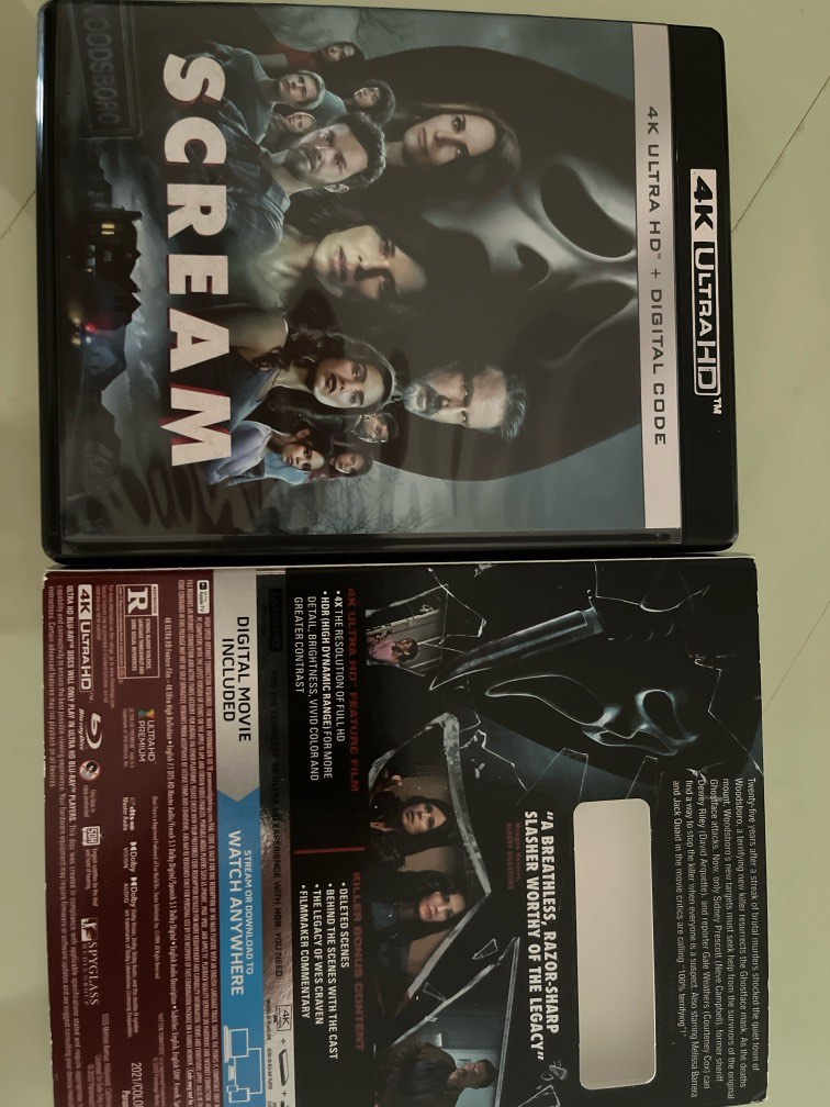 Scream V (4K Ultra HD Blu Ray), Hobbies & Toys, Music & Media, CDs ...