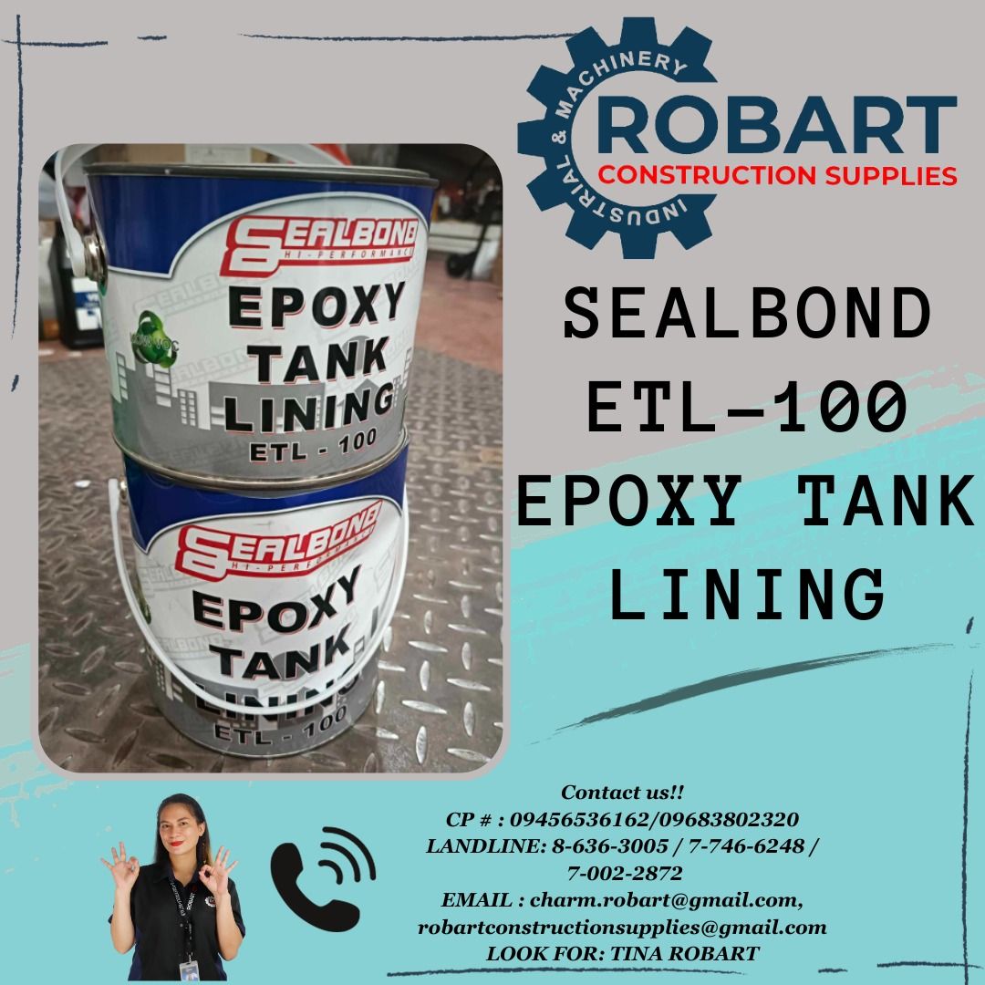 Sealbond epoxy tank lining Etl-100, Commercial & Industrial ...