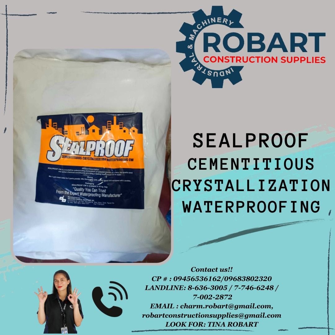 Sealproof Cementitious Crystallization Waterproofing, Commercial ...