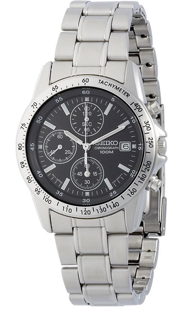 Seiko Tachymeter Silver, Luxury, Watches on Carousell