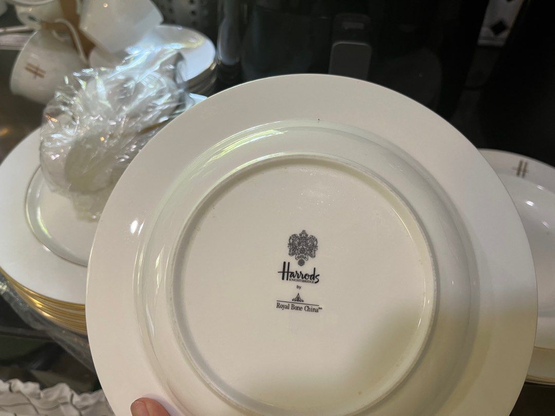 Set of Harrods plate & coffee set, Luxury, Accessories on Carousell
