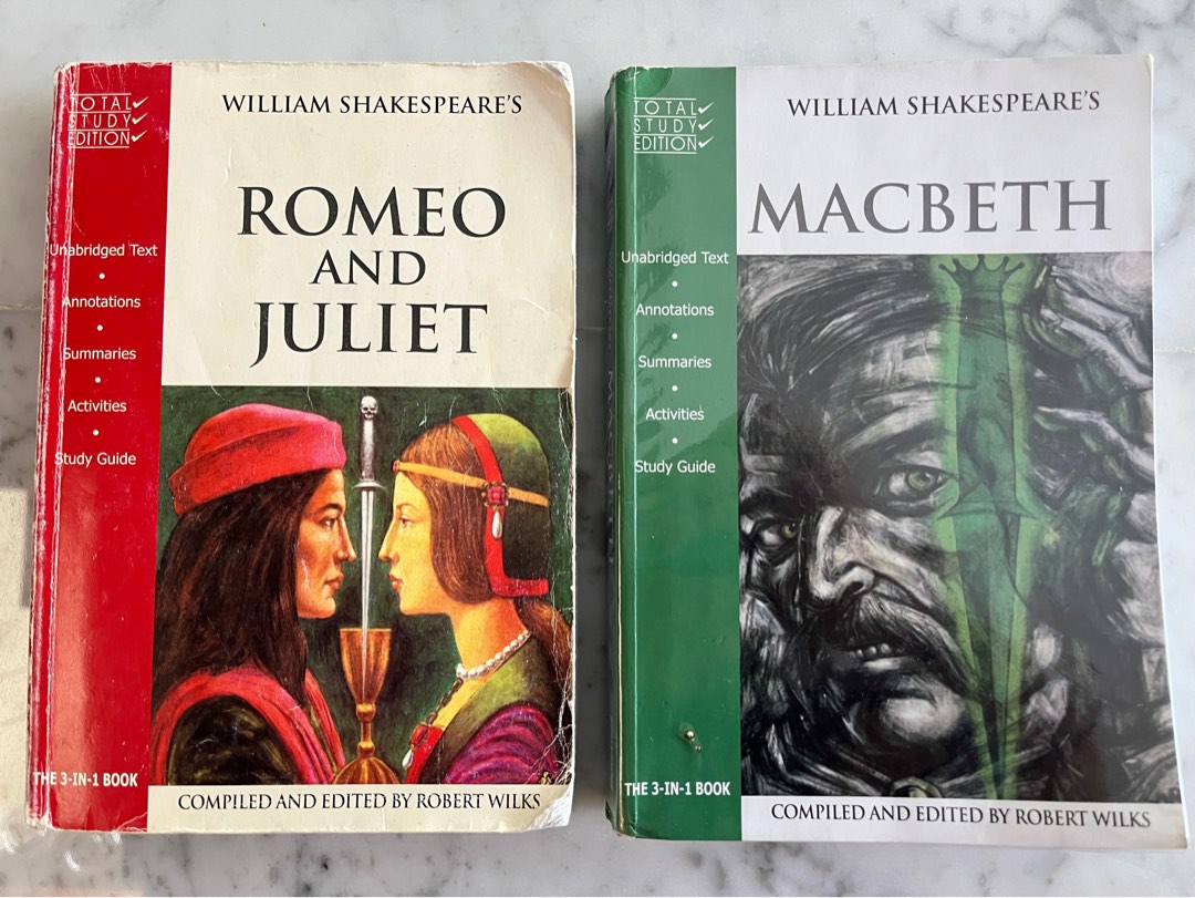 Shakespeare (Romeo and Juliet, Macbeth) 3-in-1 Book, Hobbies & Toys ...
