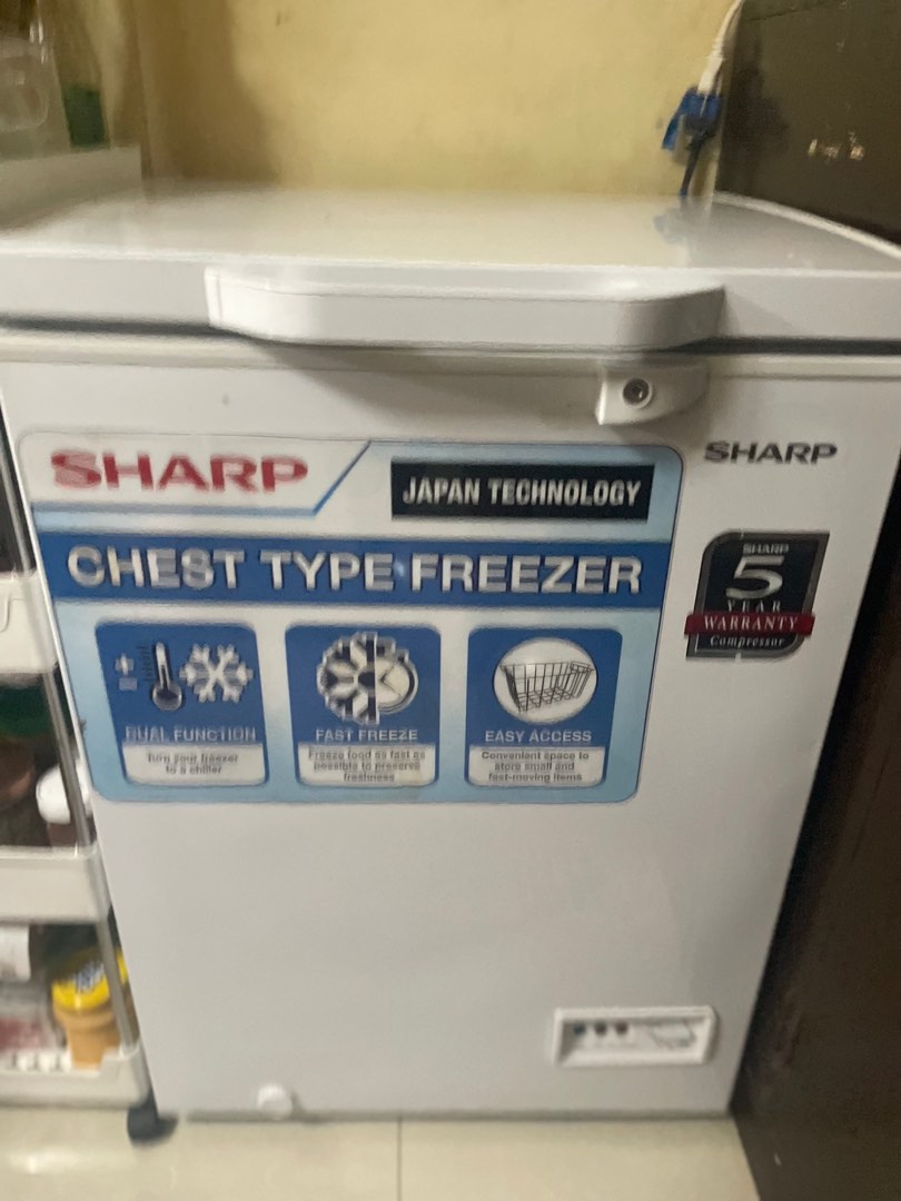 Sharp Chest Type Freezer, TV & Home Appliances, Kitchen Appliances ...