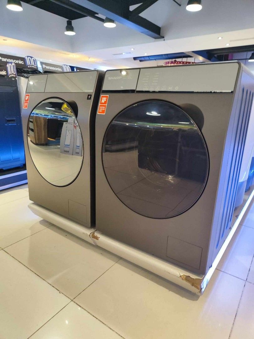 💯SHARP FRONTLOAD WASHING MACHINE INVERTER 💯% DRY NEW MODEL 2023 BER ...