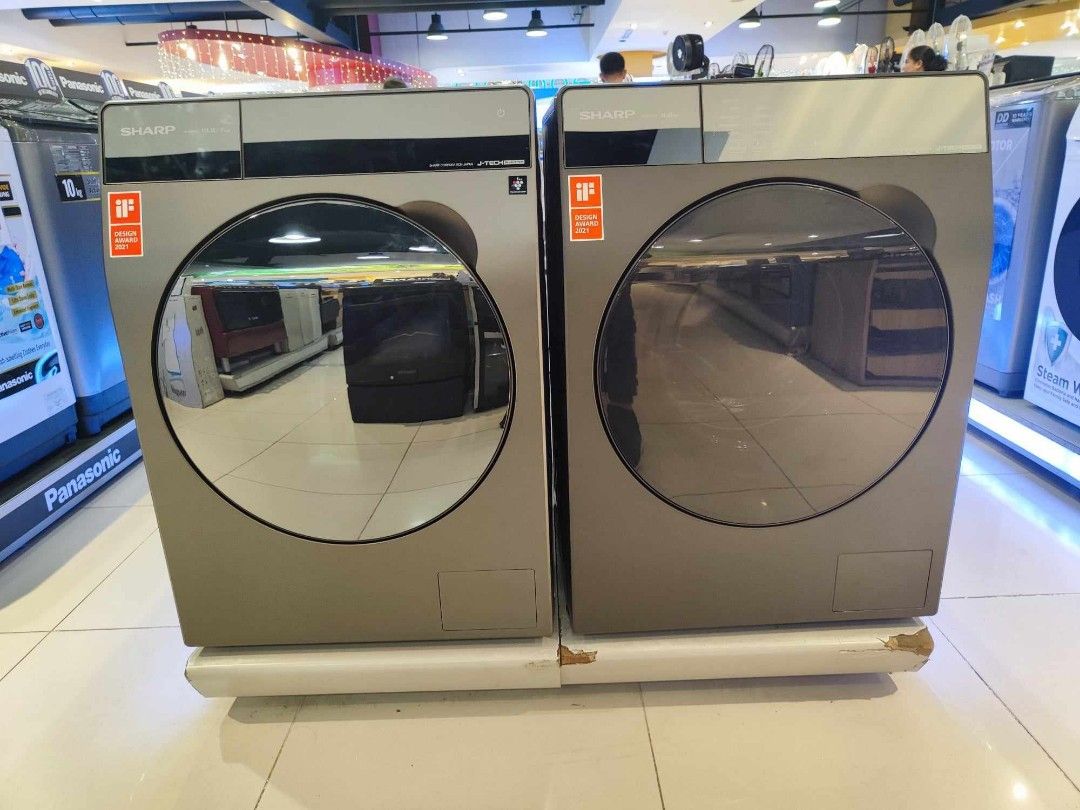 💯SHARP FRONTLOAD WASHING MACHINE INVERTER 💯% DRY NEW MODEL 2023 BER ...