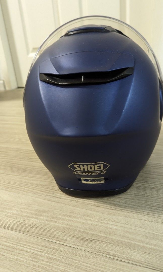 Shoei Neotec II Matt Blue (S), Motorcycles, Motorcycle Accessories on ...