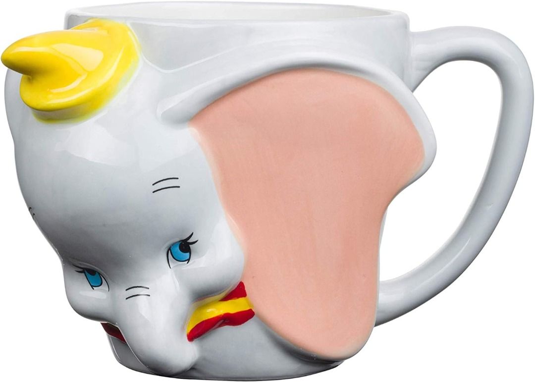 Silver Buffalo Disney Dumbo Face Ceramic 3D Sculpted Mug, 23 Oz ...