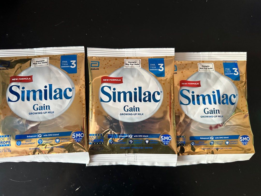 Similac Gain Milk Formula sample Stage 3, Food & Drinks, Other Food ...