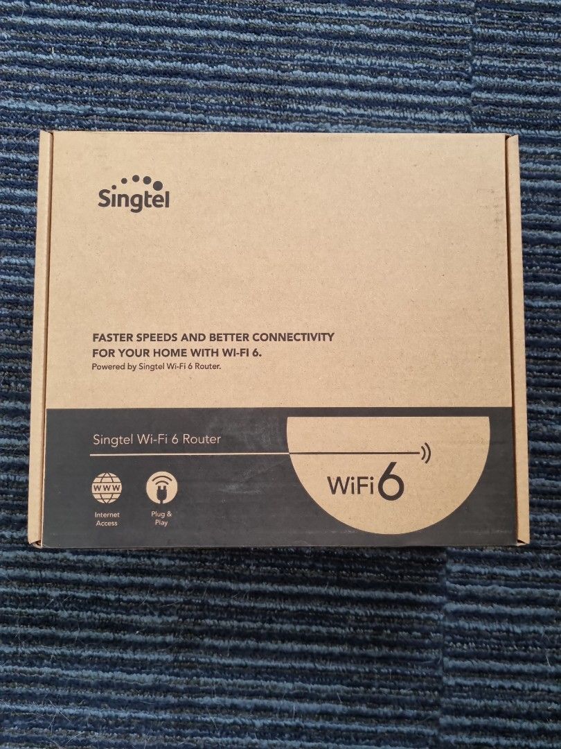 Singtel WIFI 6 Router, Computers & Tech, Office & Business Technology ...
