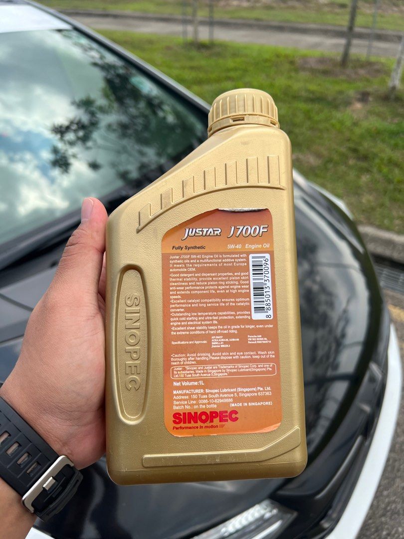 Sinopec Engine Oil 1L 5W40, Car Accessories, Accessories on Carousell