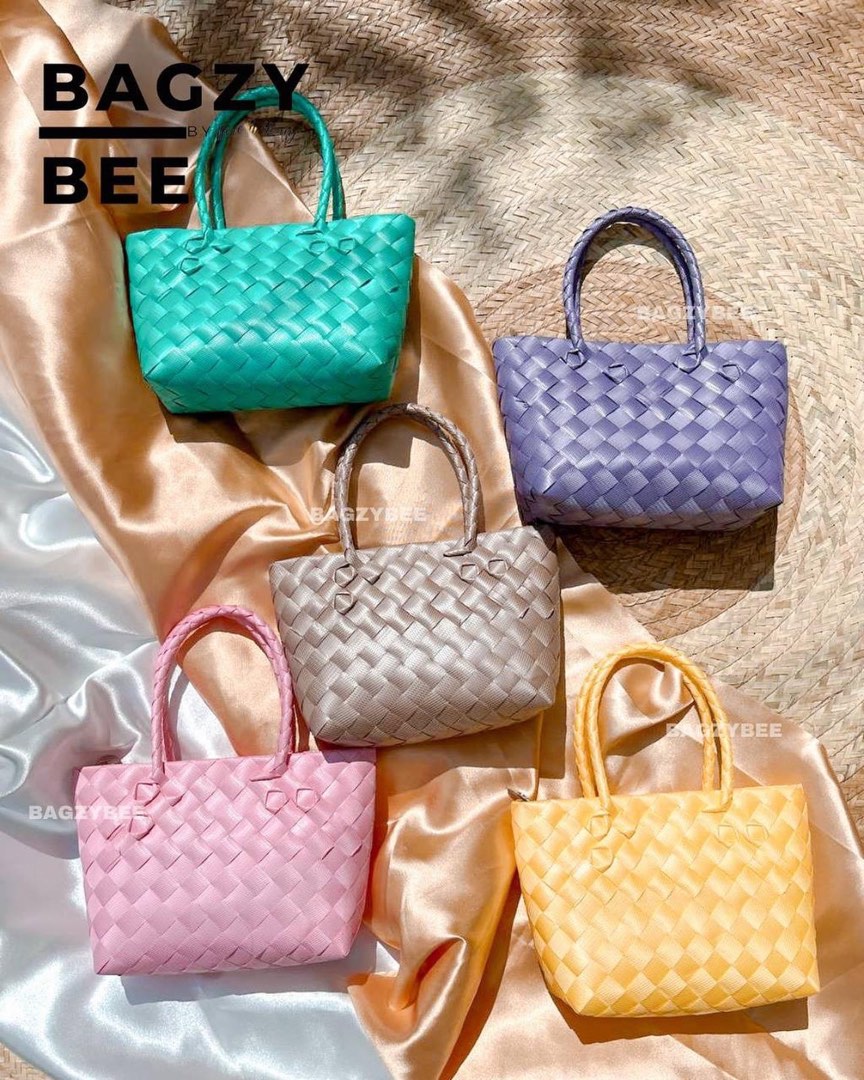 Small Modern Bayong Bags (Available colors: Teal Green, Purple, Khaki ...
