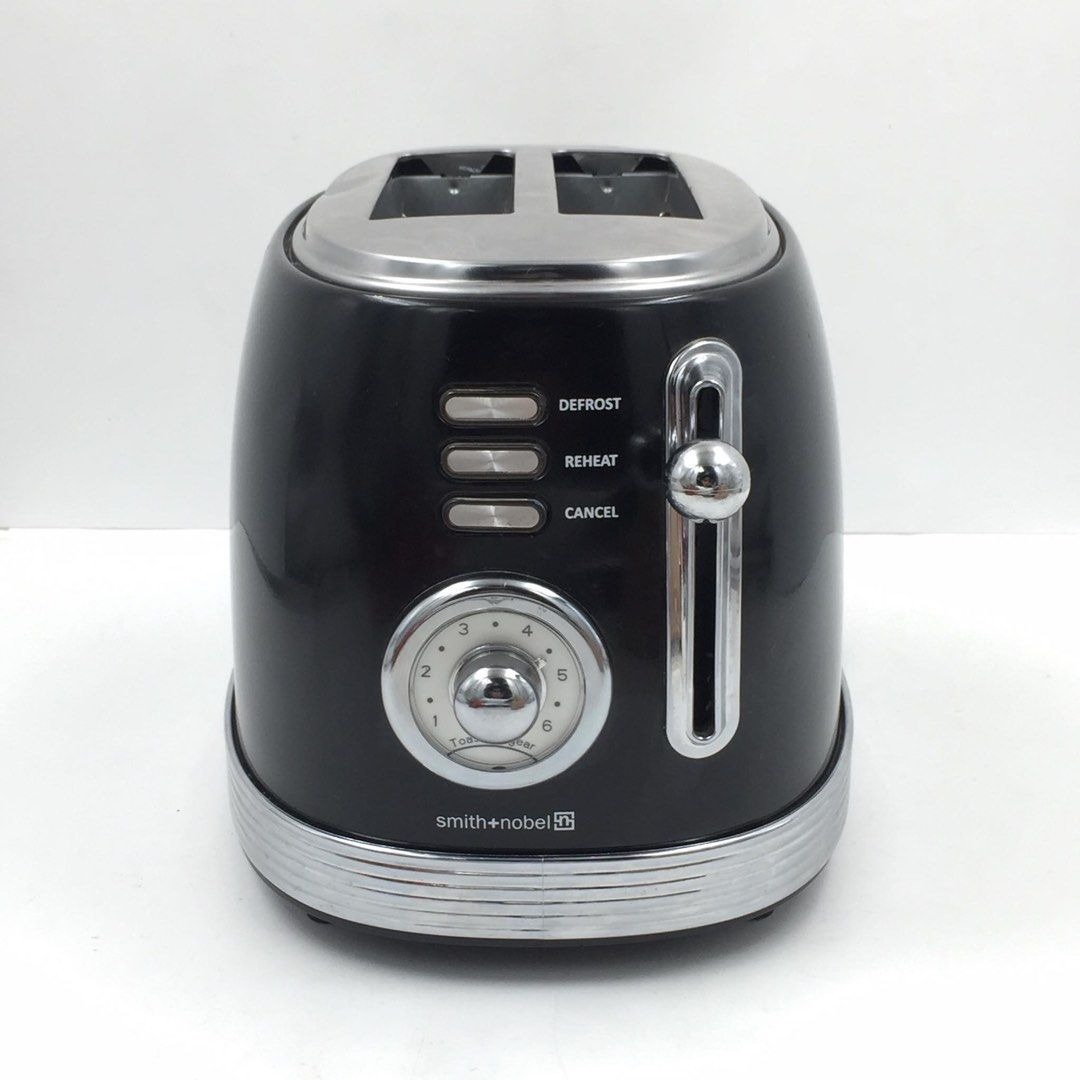 SMITH+NOBEL 2-Slice Black Retro Toaster 220volts, TV & Home Appliances ...