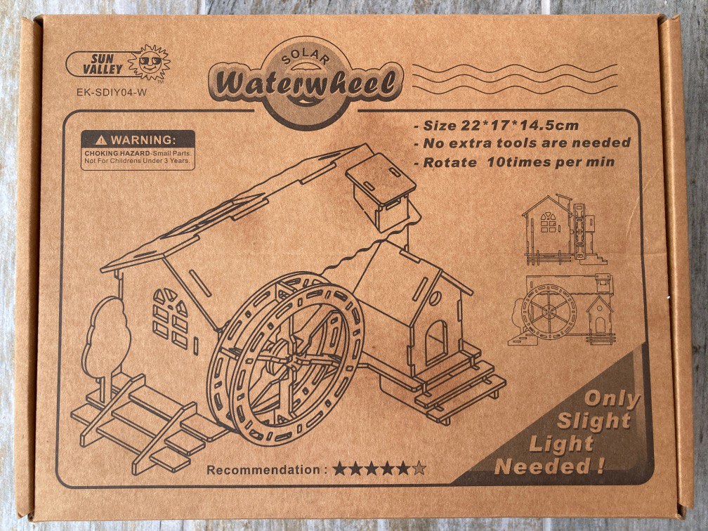 Solar powered waterwheel model, Hobbies & Toys, Toys & Games on Carousell