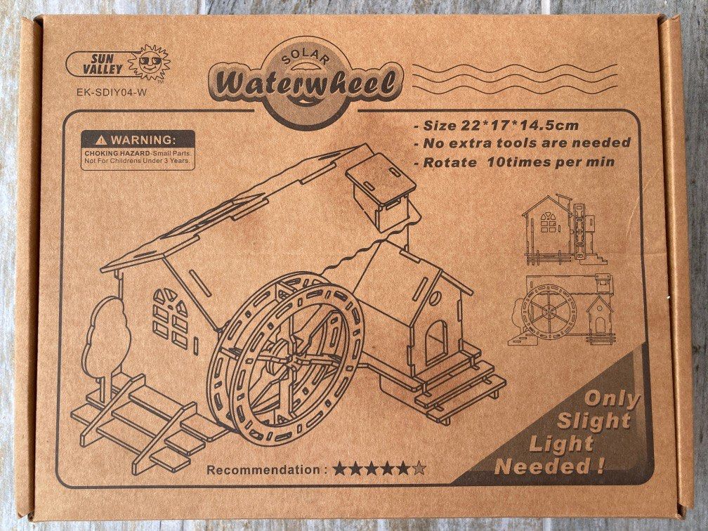 Solar powered waterwheel model, Hobbies & Toys, Toys & Games on Carousell