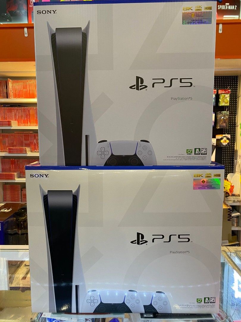 Sony PS5 disc console (free 1 more ps4 selected game), Video Gaming ...