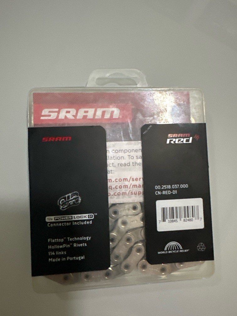 SRAM Red Chain 12 Speed, Sports Equipment, Bicycles & Parts, Parts ...