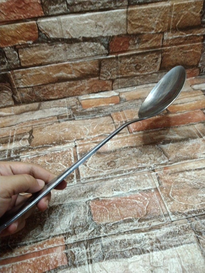 Stainless steel sendok sayur panjang 31,5cm, Kitchen & Appliances di ...
