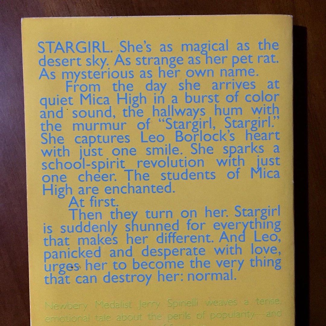 Stargirl by Jerry Spinelli (YA / Middle Grade / Coming of Age), Hobbies ...