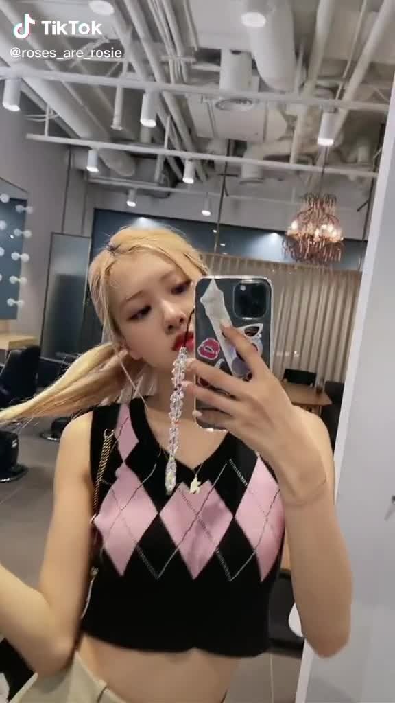 Steal My Style BlackPink Rose Argyle in Pink, Women's Fashion, Tops ...