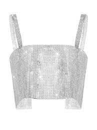 Steal My Style BlackPink Rose Rhinestone Crop Top No Mesh Included ...