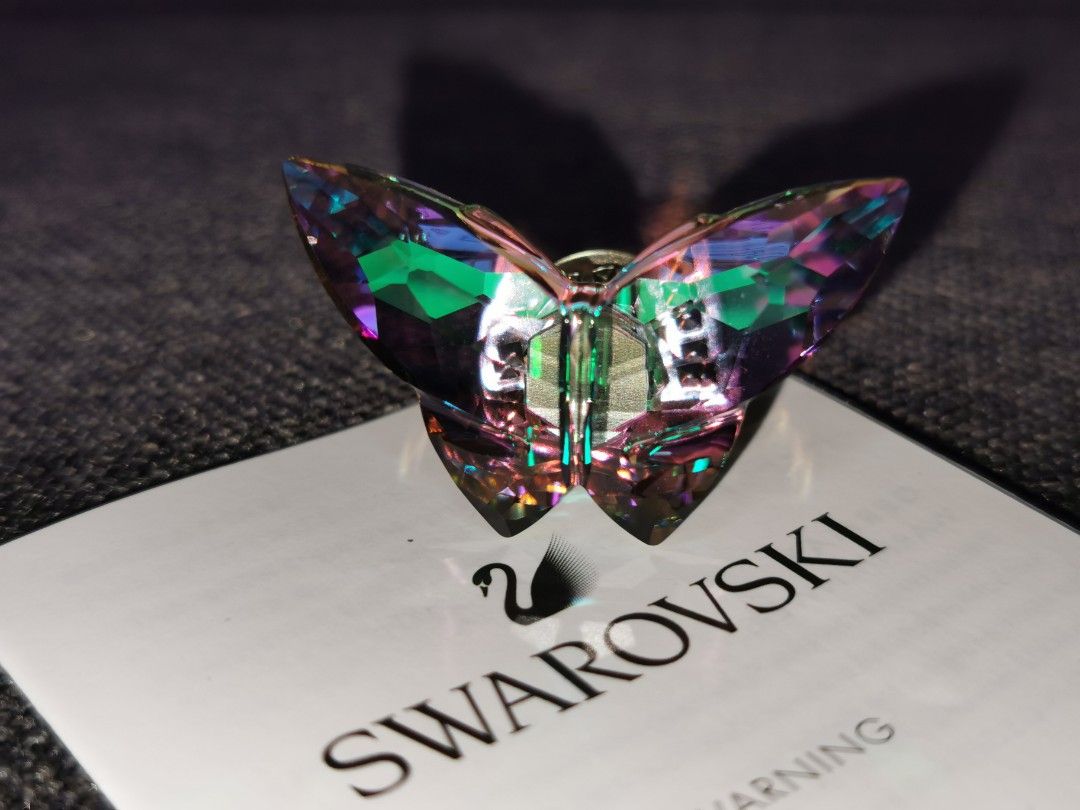 Swarovski Butterfly Pin, Women's Fashion, Jewelry & Organizers ...