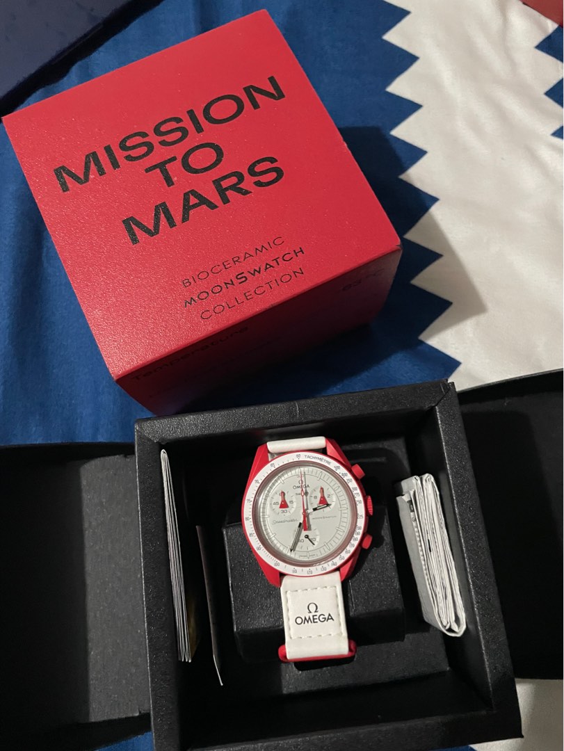 Omega Swatch Mission to Mars, Men's Fashion, Watches & Accessories ...