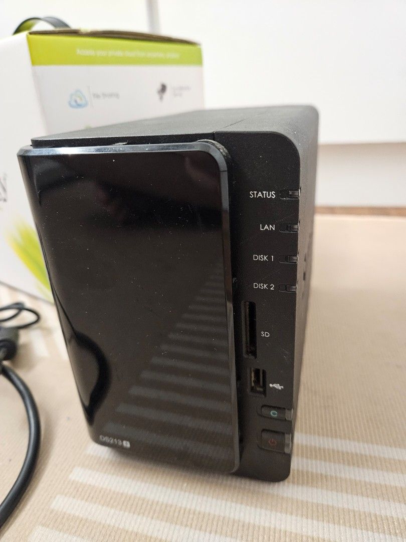 Synology NAS DS213+ with 2x 4TB Seagate exo 7E8 enterprise disk ...